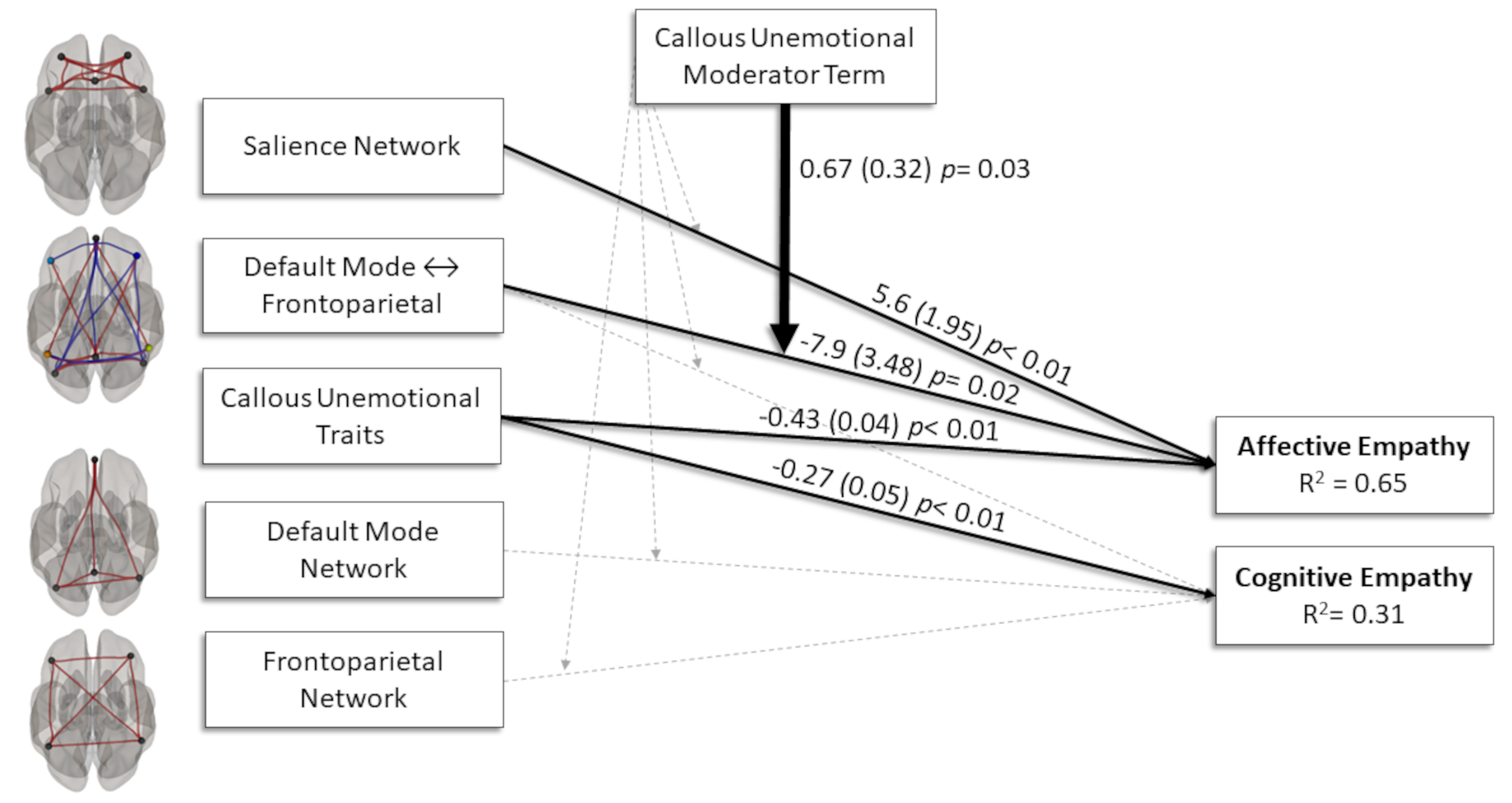 Moderating effect of CU traits on functional connectivity underlying ...